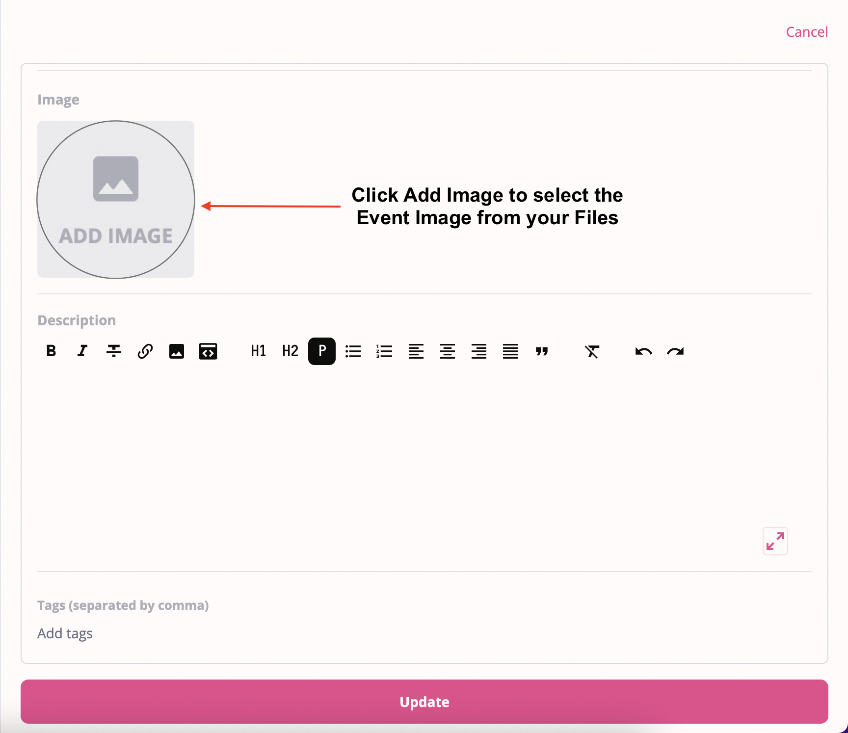 Announce & Publish an Event