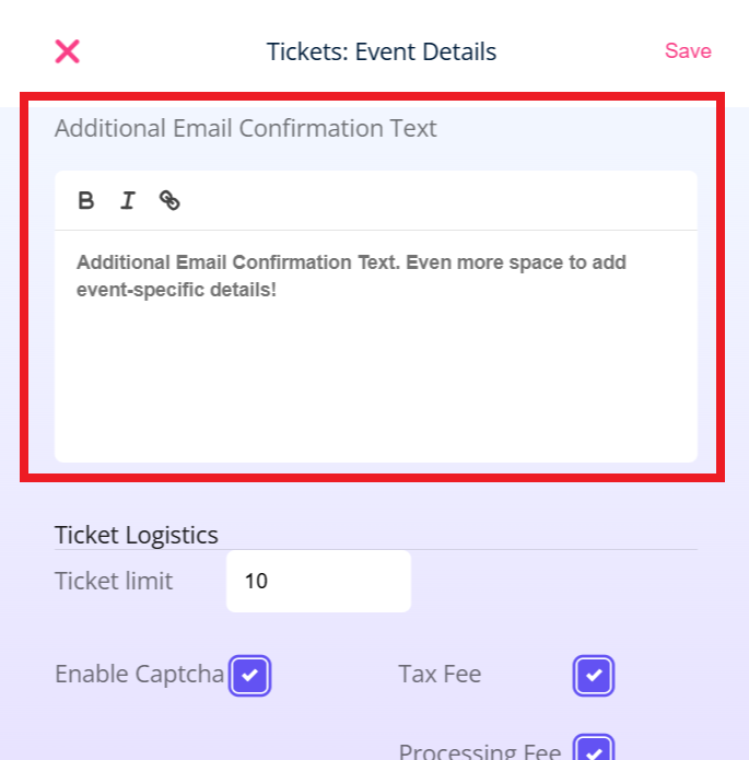Event Footer & Additional Email Confirmation Text: Explained