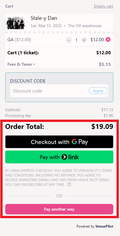 Introducing VenuePilot's New Checkout Flow